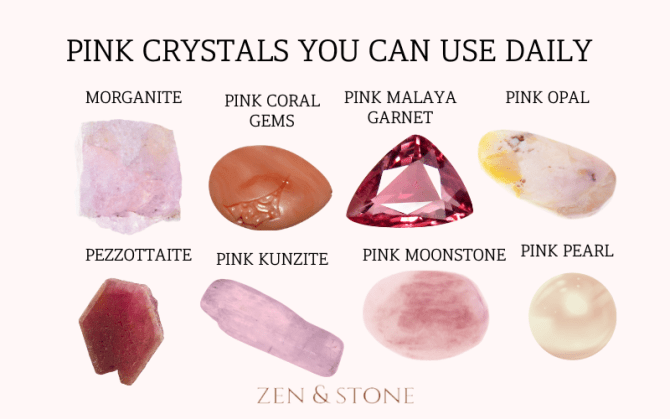 Pink Crystals – Meaning, Uses, & Healing Properties – Zen & Stone