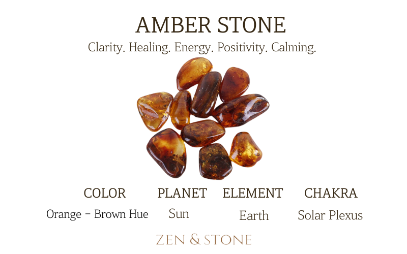 Amber Stone – Meaning, Uses, & Healing Properties – Zen & Stone