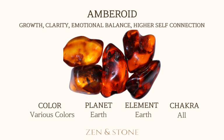 Amberoid – Meaning, Uses, & Healing Properties – Zen & Stone