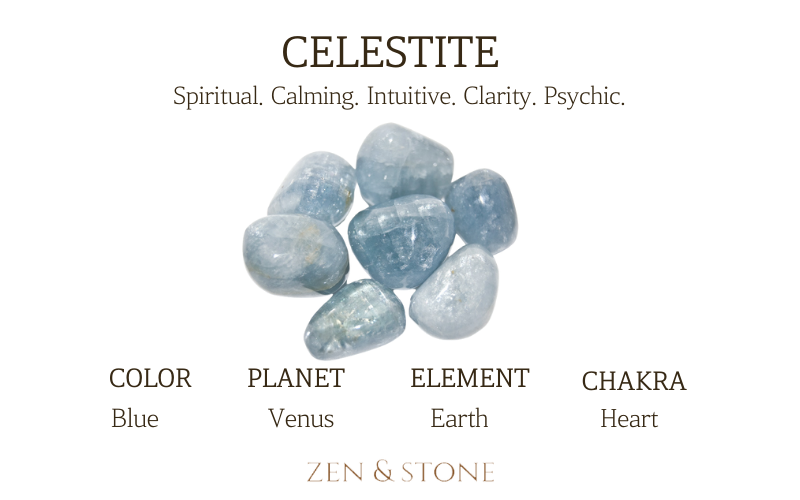 Celestite – Meaning, Uses, & Healing Properties – Zen & Stone