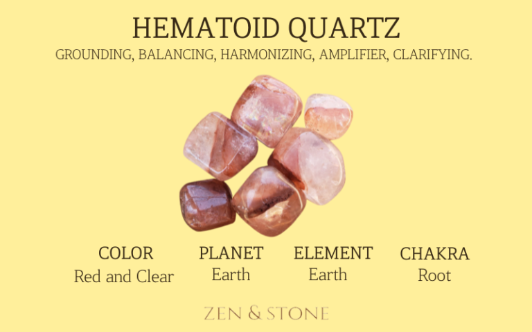 Hematoid Quartz – Meaning, Uses, & Healing Properties – Zen & Stone