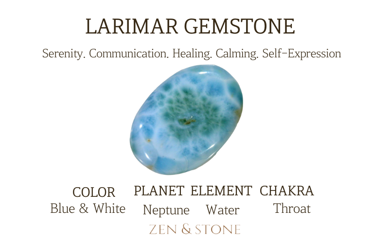Larimar – Meaning, Uses, & Healing Properties – Zen & Stone