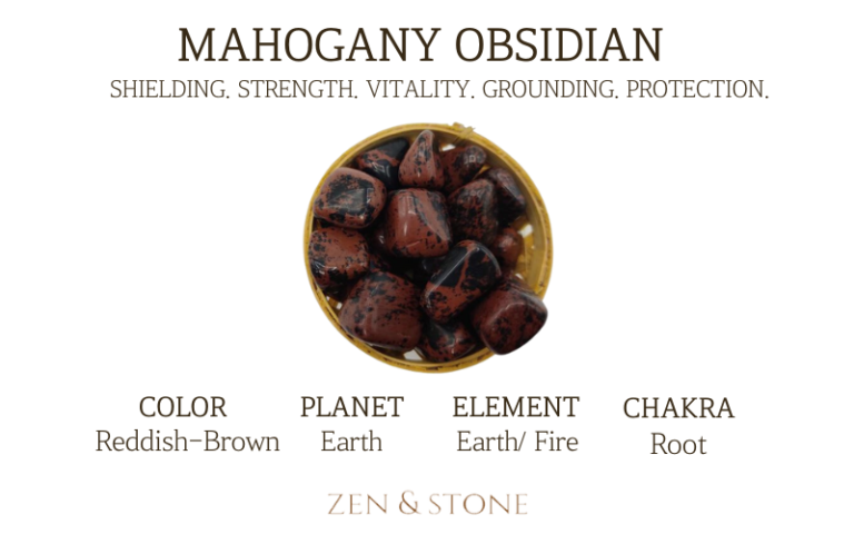 Mahogany Obsidian – Meaning, Uses, & Healing Properties – Zen & Stone