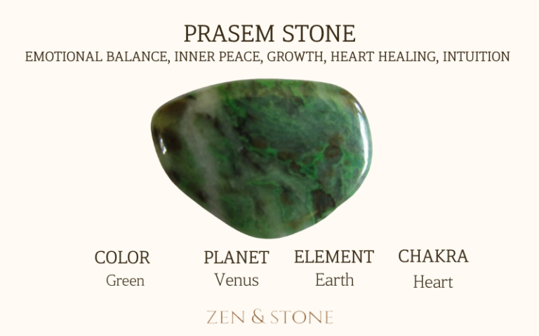 Prasem Stone- Meaning, Uses, & Healing Properties – Zen & Stone