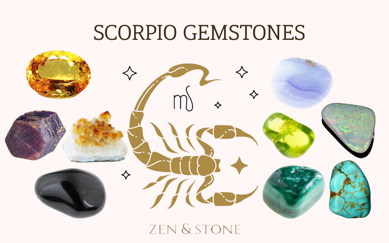 Scorpio Birthstones – Meaning, Uses, & Healing Properties – Zen & Stone