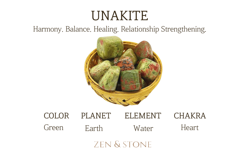 Unakite: Meaning, Healing Properties & Uses – Zen & Stone