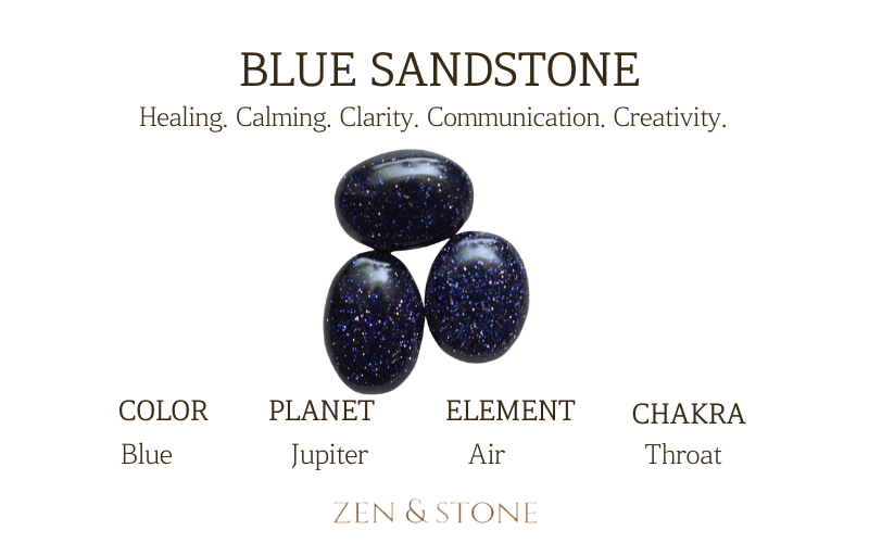 Blue Sandstone – Meaning, Uses, & Healing Properties – Zen & Stone